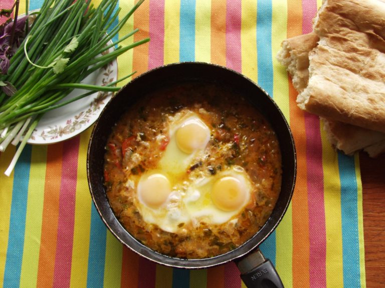 Chirbuli: Georgian Breakfast of Eggs, Nuts, and Tradition